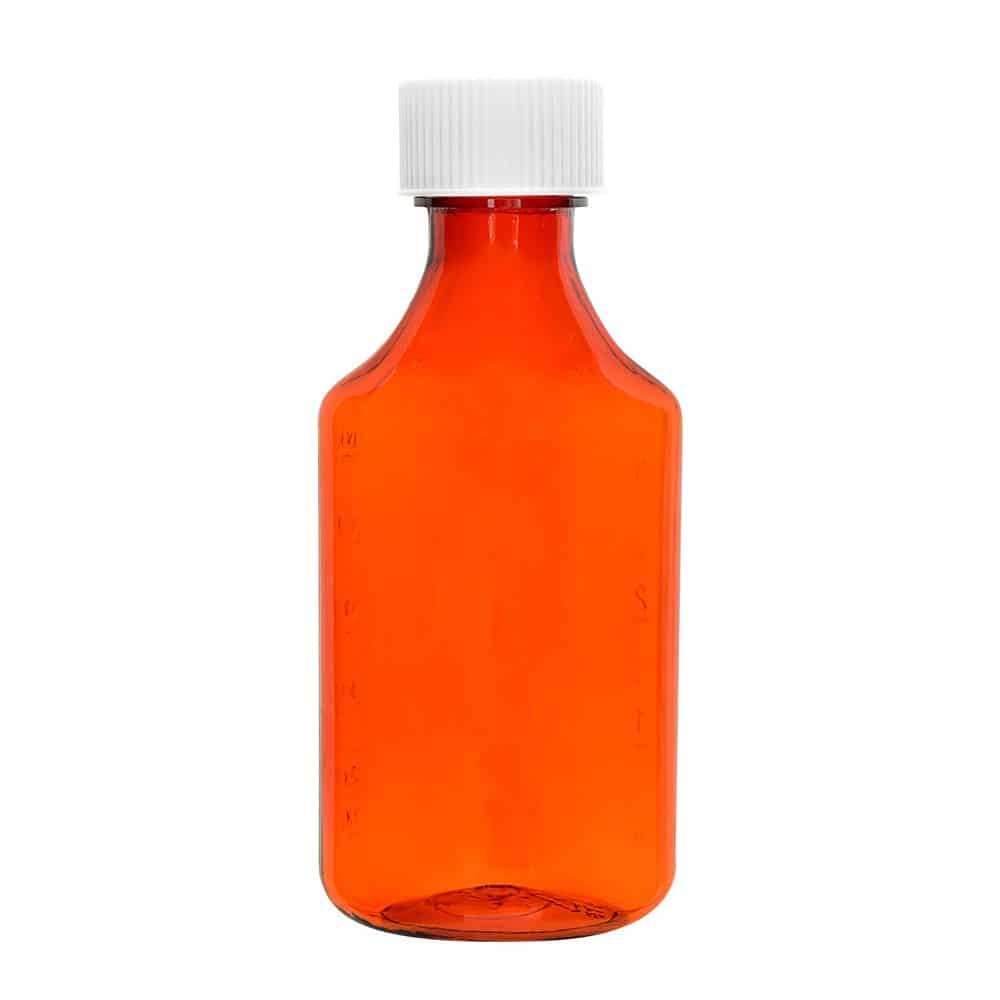 Home All products 3oz Graduated Oval RX Bottles with Ca...